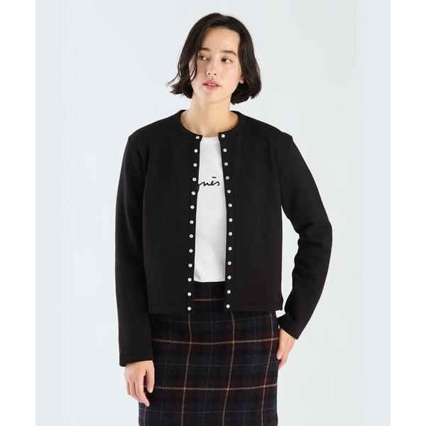 ZOZO問い合わせ番号:62338422ショップ:agnes b.，アニエスベーブランド:agnes b.，アニエスベー商品名:コットン メルトン 長袖 カーディガンプレッション ”Le Classique”カテゴリ:トップス>カーデ...