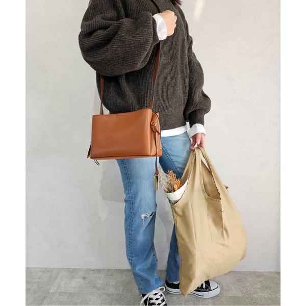 『タイムセール実施中』ZOZO問い合わせ番号:62344454ショップ:style code，スタイルコードブランド:Ungrid，アングリッド商品名:【Ungrid/アングリッド】　エコバッグ付　両アオリポケット　スムースショルダーバッグ...