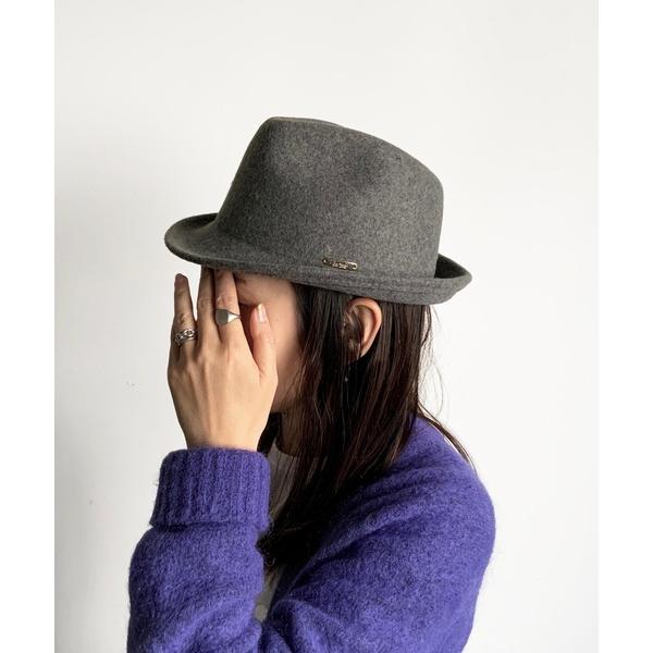 『タイムセール実施中』ZOZO問い合わせ番号:62475770ショップ:COMMON WARE，コモンウェアブランド:COMMON WARE，コモンウェアー商品名:Aurelia　シンプルプレートウールフェルト中折れ帽カテゴリ:帽子>...
