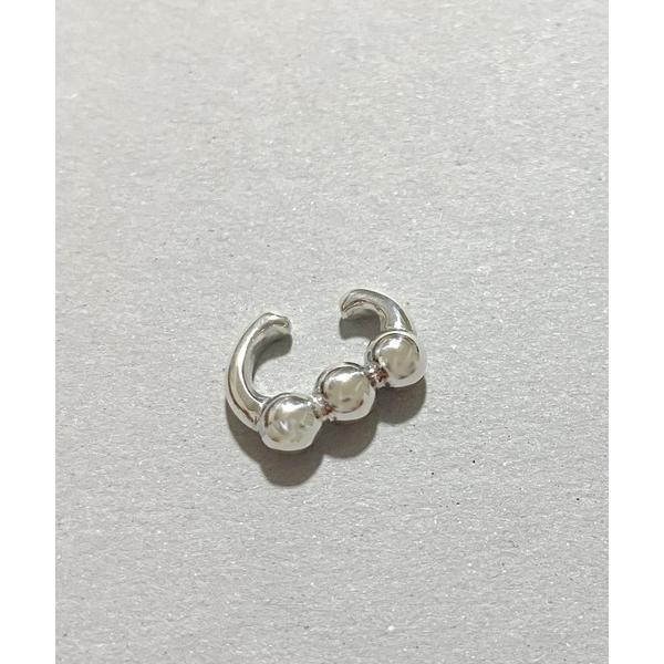 ZOZO問い合わせ番号:62543982ショップ:Brick Shiota Ink.，ブリックシオタブランド:machen，マヘン商品名:machen マヘン スリーボールシルバーイヤーカフカテゴリ:アクセサリー>イヤーカフブランド品...