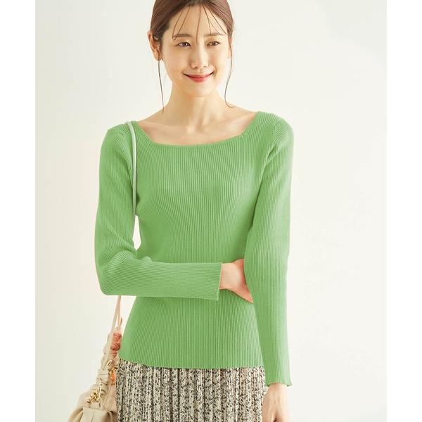 『セール実施中』ZOZO問い合わせ番号:62606323ショップ:ROPE' PICNIC，ロぺピクニックブランド:ROPE' PICNIC，ロペピクニック商品名:【2WAY】オーガニックコットンスクエアネックニットプルオーバーカテゴリ:ト...