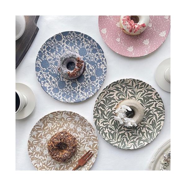 ZOZO問い合わせ番号:62645823ショップ:ABBEY MARKET，アビーマーケットブランド:Jubilee，ジュビリー商品名:エコバンブー平皿 【4枚セット ギフトボックス入り】ウィリアムモリス柄カテゴリ:食器/キッチン>食...