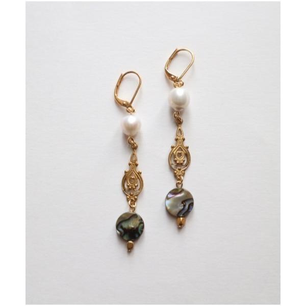 ※このアイテムは返品・交換対象外商品です。ZOZO問い合わせ番号:62649778ショップ:TONE，トーンブランド:tone，トーン商品名:【Ceskariko】Freshwater pearl＆Shell pierceカテゴリ:アクセサ...