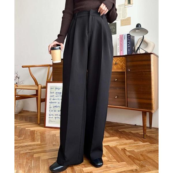 『セール実施中』ZOZO問い合わせ番号:62852075ショップ:moment+，モーメントプラスブランド:moment+，モーメントプラス商品名:【累計販売枚数9万枚突破！】カットジョーゼットセンタープレスハイウエストツータックセミワイド...