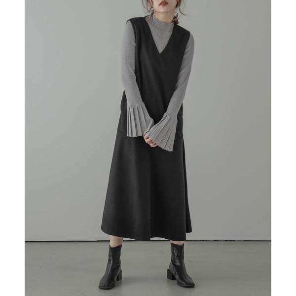 『セール実施中』ZOZO問い合わせ番号:62852776ショップ:SUGAR BISKET，シュガービスケットブランド:SUGAR BISKET，シュガービスケット商品名:ウール混ジャンパースカートカテゴリ:ワンピース/ドレス>ジャン...