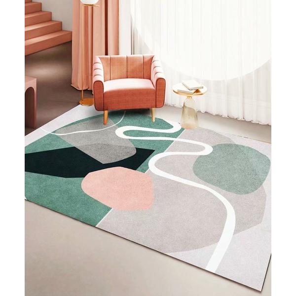 『タイムセール実施中』ZOZO問い合わせ番号:63283768ショップ:aimoha，アイモハブランド:aimoha，アイモハ商品名:幾何学/モダン/アートラグマット　【120*160cm】カテゴリ:インテリア>ラグ/マットブランド品...