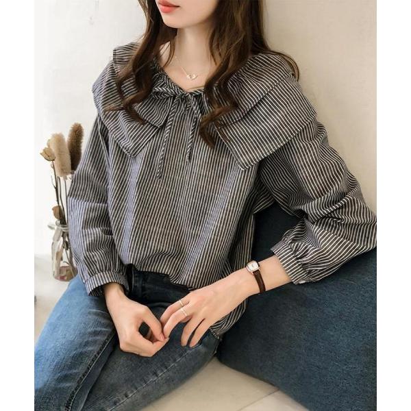 『セール実施中』ZOZO問い合わせ番号:63346362ショップ:FRP，エフアールピーブランド:MAISON DE THERESE，メゾン ド テレーズ，FRP，エフアールピー商品名:ストライプ　シャツブラウスカテゴリ:トップス>シ...