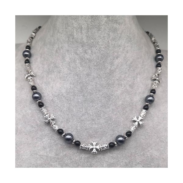 『セール実施中』ZOZO問い合わせ番号:63384237ショップ:TONE，トーンブランド:1004ST，イチマルマルヨンエスティー，tone，トーン商品名:【1004ST】 アンティーク ビーズ クロス ネックレス(MA)カテゴリ:アクセ...