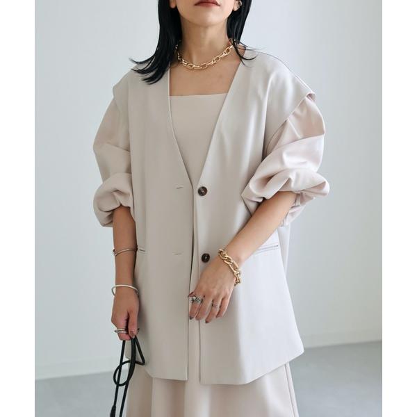 『セール実施中』ZOZO問い合わせ番号:63517631ショップ:Bonjour Sagan，ボンジュールサガンブランド:ap retro，アプレトロ，Bonjour Sagan，ボンジュールサガン商品名:【ap retro】ノーカラーベス...