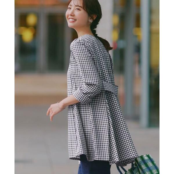 ZOZO問い合わせ番号:63519317ショップ:Tiaclasse，ティアクラッセブランド:Tiaclasse，ティアクラッセ商品名:【おのののかさん着用】半袖＆七分袖選べる袖丈バックフレアチュニックカテゴリ:トップス>シャツ/ブラ...