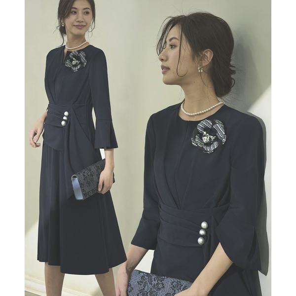ZOZO問い合わせ番号:63553468ショップ:RUIRUE BOUTIQUE，ルイルエブティックブランド:RUIRUE BOUTIQUE，ルイルエブティック商品名:ウエストパールフレアワンピース結婚式パーティードレスカテゴリ:ワンピース...