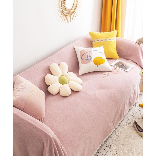 『タイムセール実施中』ZOZO問い合わせ番号:63612402ショップ:aimoha，アイモハブランド:aimoha，アイモハ商品名:裾レースナチュラル　ブランケット/ソファーカバーカテゴリ:インテリア>ブランケットブランド品番:sj...