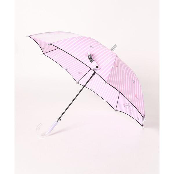 ZOZO問い合わせ番号:63726879ショップ:MOONBAT，ムーンバットブランド:algy，アルジー商品名:子供傘　”ストライプ　ロゴ”カテゴリ:ファッション雑貨>長傘ブランド品番:21-016-31591-06素材:ポリエステ...