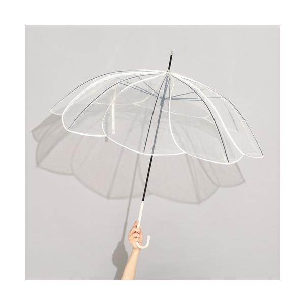 ZOZO問い合わせ番号:63935681ショップ:Francfranc，フランフランブランド:Francfranc，フランフラン商品名:クリアアンブレラ カラーパイピング 長傘 58cm ホワイトカテゴリ:ファッション雑貨>長傘ブラン...