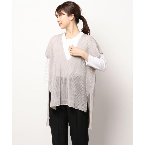 『タイムセール実施中』ZOZO問い合わせ番号:63970072ショップ:STYLEBLOCK，スタイルブロックブランド:STYLEBLOCK，スタイルブロック商品名:麻タッチ透かし編みニットベストカテゴリ:トップス>ベストブランド品番...