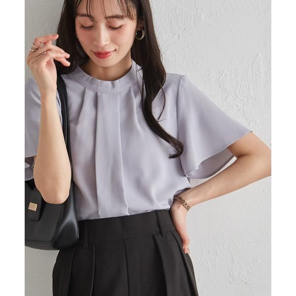 『タイムセール実施中』ZOZO問い合わせ番号:64205039ショップ:RANAN，ラナンブランド:RANAN，ラナン商品名:【26SS新色追加】[UVカット/抗菌防臭/防しわ]タックデザインフリルブラウスカテゴリ:トップス>シャツ/...