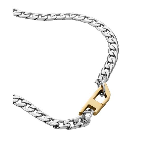 ZOZO問い合わせ番号:64242907ショップ:WATCH STATION INTERNATIONAL，ウォッチ ステーション インターナショナルブランド:DIESEL，ディーゼル商品名:ディーゼル アクセサリー メンズ ネックレス シル...