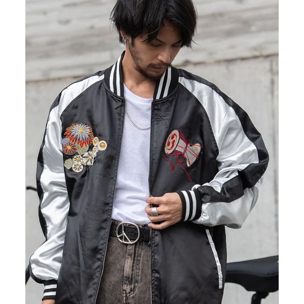 ZOZO問い合わせ番号:64245014ショップ:SILVER BULLET，シルバーバレットブランド:SILVER BULLET，シルバーバレット，CavariA，キャバリア商品名:『CavariA/キャバリア』ビッグシルエットスカジャン...