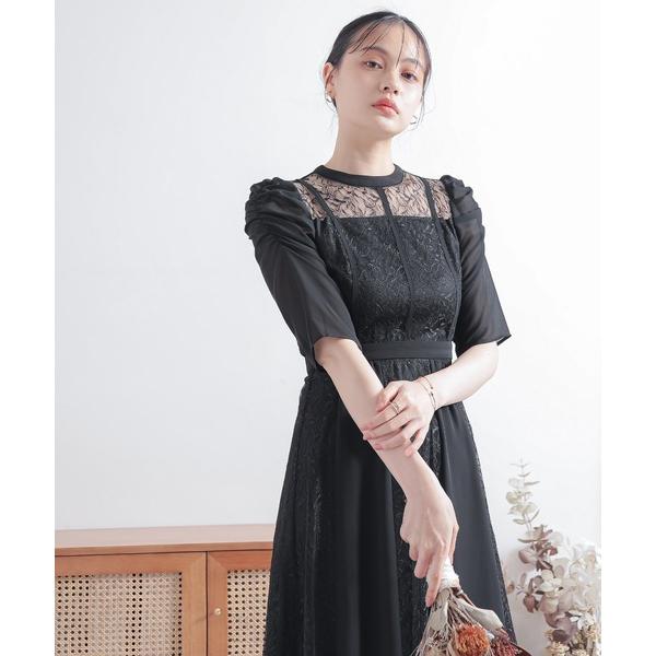 『タイムセール実施中』ZOZO問い合わせ番号:64351744ショップ:bflat，ビーフラットブランド:niana，ニアナ商品名:シフォン切り替えレース パーティードレスカテゴリ:ワンピース/ドレス>ドレスブランド品番:na0220...