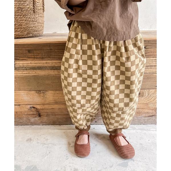 『セール実施中』ZOZO問い合わせ番号:64353695ショップ:aimoha，アイモハブランド:aimoha，アイモハ商品名:aimoha-KIDS- 配色チェック柄裾絞りパンツカテゴリ:パンツ>スラックスブランド品番:SHJ122...