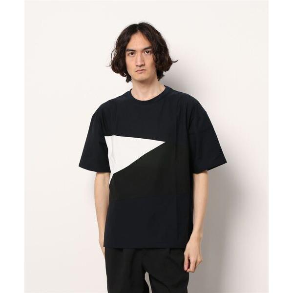 『タイムセール実施中』ZOZO問い合わせ番号:64763812ショップ:STYLEBLOCK，スタイルブロックブランド:STYLEBLOCK，スタイルブロック商品名:ポリ梨地切替Tシャツカテゴリ:トップス>Tシャツ/カットソーブランド...