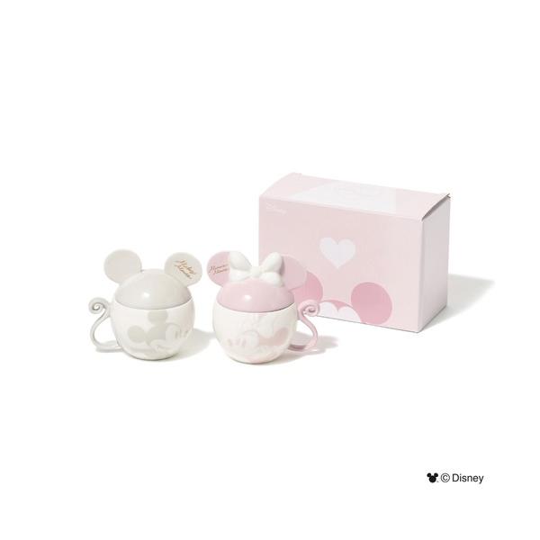 ZOZO問い合わせ番号:64766450ショップ:Francfranc，フランフランブランド:Francfranc，フランフラン商品名:ディズニー ペアマグ モチーフ ピンク×グレーカテゴリ:食器/キッチン>グラス/マグカップ/タンブ...
