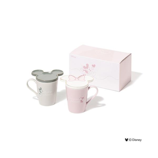 ZOZO問い合わせ番号:64766451ショップ:Francfranc，フランフランブランド:Francfranc，フランフラン商品名:ディズニー ペアマグ フェイスプレート  ピンク×グレーカテゴリ:食器/キッチン>グラス/マグカッ...