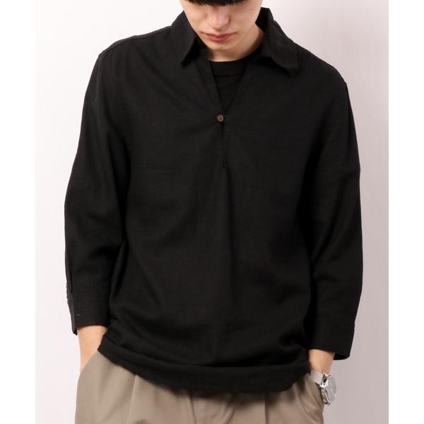 『タイムセール実施中』ZOZO問い合わせ番号:64903284ショップ:FUNALIVE，ファンアライブブランド:FUNALIVE，ファンアライブ商品名:Relation リネン混カプリ7分袖シャツカテゴリ:トップス>シャツ/ブラウス...