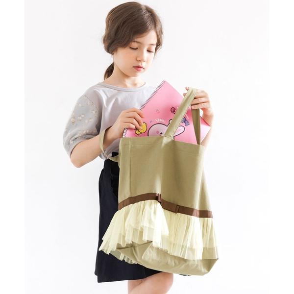 『タイムセール実施中』ZOZO問い合わせ番号:64940939ショップ:Bee，ビーブランド:Bee des Bee，ビーデスビー商品名:チュールレース＆リボン レッスントートバッグカテゴリ:バッグ>トートバッグブランド品番:kbb0...