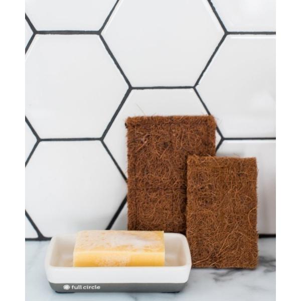 ZOZO問い合わせ番号:65041086ショップ:entre square，アントレスクエアブランド:entre square，アントレスクエアー商品名:full circle/ゼロウェイスト ココナッツ スクラブスポンジカテゴリ:食器/キ...