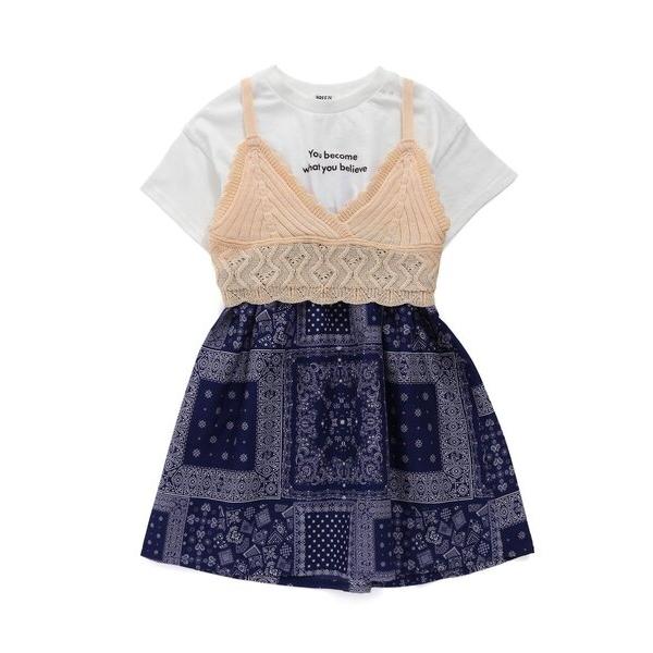 『セール実施中』ZOZO問い合わせ番号:65112992ショップ:F.O.Online Store，エフオーオンラインストアブランド:BREEZE，ブリーズ商品名:サマーニットセットドッキングワンピースカテゴリ:ワンピース/ドレス>ワ...