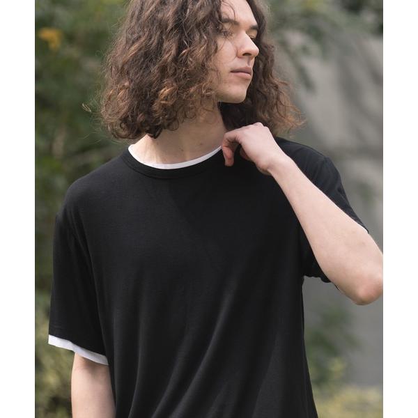 『セール実施中』ZOZO問い合わせ番号:65243233ショップ:CAMBIO，カンビオブランド:CAMBIO，カンビオ商品名:mt7817-Real Layered Short Sleeve Cut sew カットソーカテゴリ:トップス&...