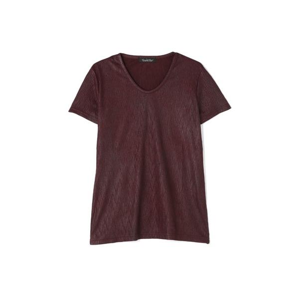 『タイムセール実施中』ZOZO問い合わせ番号:65246290ショップ:TORNADO MART，トルネードマートブランド:TORNADO MART，トルネードマート商品名:【LADIES'】TORNADO MART∴フォイルプリーツ半袖カ...