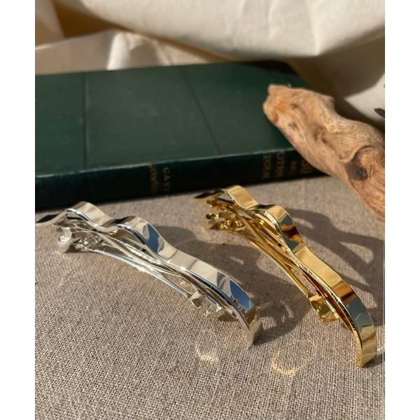 『セール実施中』ZOZO問い合わせ番号:65350403ショップ:TONE，トーンブランド:tone，トーン商品名:【aussi/オッスィー】ウェーブ　メタル　スリム　バレッタ（ニッケルフリー）カテゴリ:ヘアアクセサリー>バレッタ/ヘ...