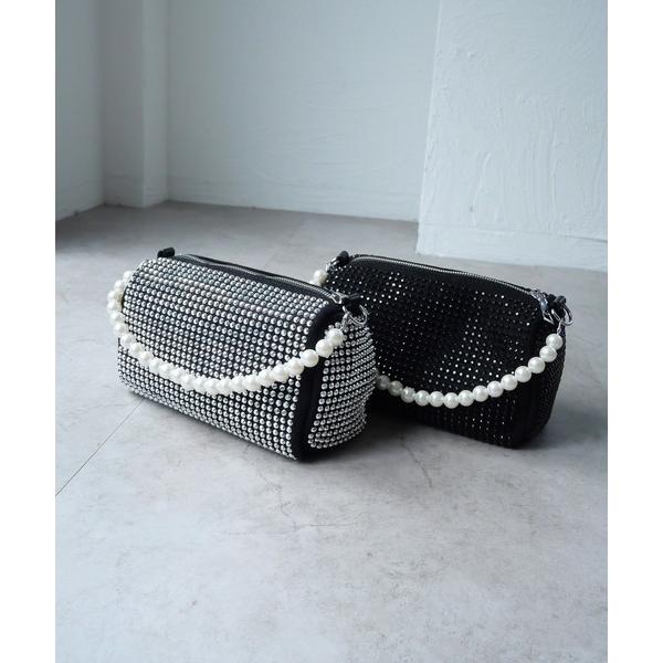 『タイムセール実施中』ZOZO問い合わせ番号:65427893ショップ:Dorry Doll，ドリードールブランド:CURI BISCUI，キュリ　ビスキュイ商品名:【CURIBISCUI】パールハンドル ラインストーンバッグカテゴリ:バッ...