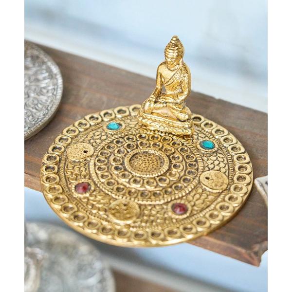 ZOZO問い合わせ番号:65491716ショップ:チャイハネ，チャイハネブランド:チャイハネ，チャイハネ商品名:【チャイハネ】ゴールデンブッダ香立てカテゴリ:インテリア>ルームフレグランス/お香ブランド品番:IDMP2715素材:アル...