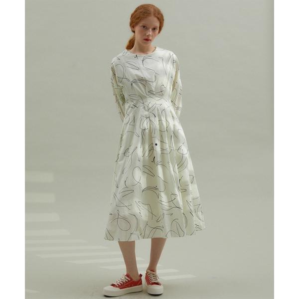 『セール実施中』ZOZO問い合わせ番号:65524935ショップ:KONVINI，コンビニブランド:manavis7，マナビスセブン，KONVINI，コンビニ商品名:【MANAVIS7 】レタータックワンピース / Letter Tuck ...