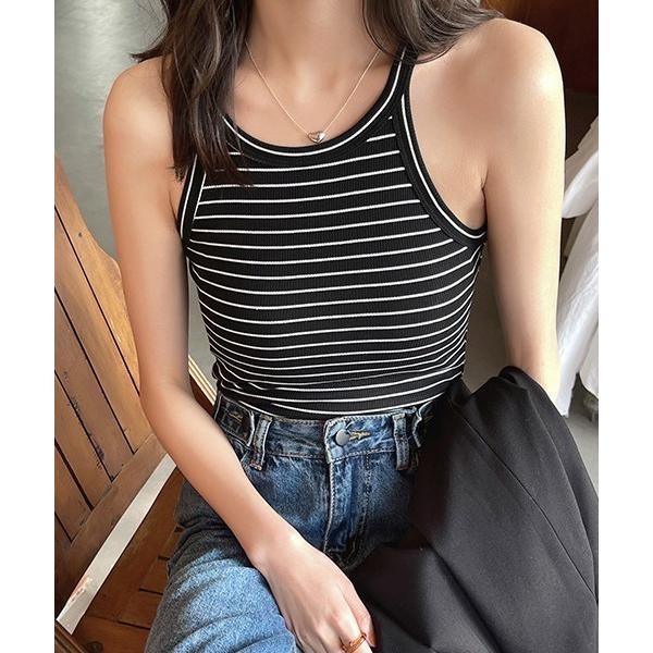 ZOZO問い合わせ番号:65527547ショップ:Fun &amp; Daily，ファンアンドデイリーブランド:Fun &amp; Daily，ファンアンドデイリー商品名:F＆D : ハングネックリブキャミソールカテゴリ:トップス>キ...