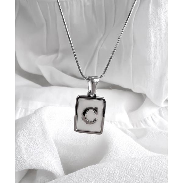 『タイムセール実施中』ZOZO問い合わせ番号:65564776ショップ:SBG，エスビージーブランド:blackdia ocean，ブラックダイヤオーシャン商品名:blackdia ocean イニシャルシェルスネークチェーンネックレスカテ...