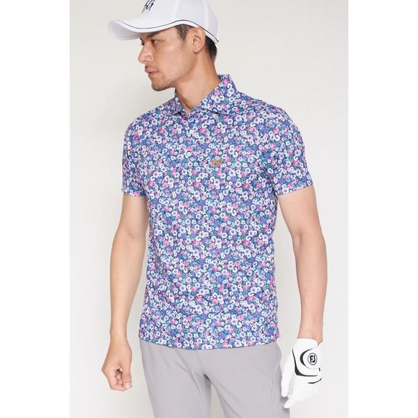 『セール実施中』ZOZO問い合わせ番号:65564819ショップ:TORNADO MART，トルネードマートブランド:HIGH STREET，ハイストリート商品名:【UNISEX】HIGH ST. GOLF∴フラワーパターンハイゲージ鹿の子...