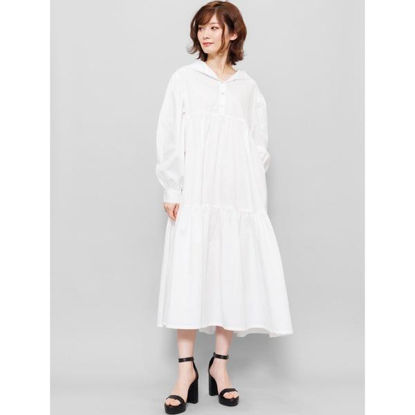 『タイムセール実施中』ZOZO問い合わせ番号:65574702ショップ:mili an deni，ミリアンデニブランド:mili an deni，ミリアンデニ商品名:綿100%フード付きティアードシャツワンピースカテゴリ:ワンピース/ドレス...
