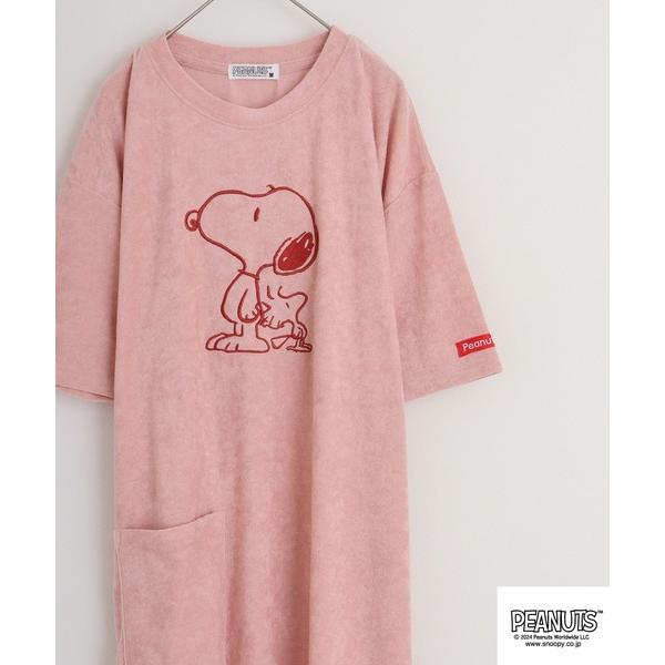 『タイムセール実施中』ZOZO問い合わせ番号:65674632ショップ:FUNALIVE，ファンアライブブランド:PEANUTS，ピーナッツ，FUNALIVE，ファンアライブ商品名:PEANUTS スヌーピー パイル 半袖 ルームウェア ワ...