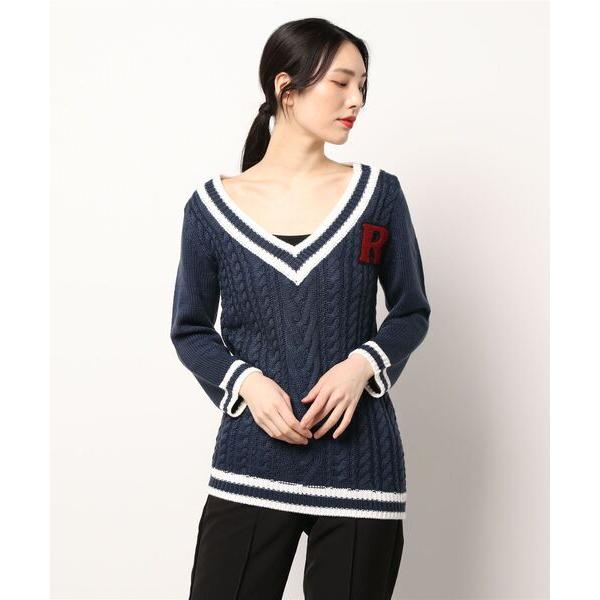 『タイムセール実施中』ZOZO問い合わせ番号:65710659ショップ:NO WAY，ノー ウェイブランド:rienda suelta，リエンダスエルタ，NO WAY，ノーウェイ商品名:/rienda suelta/エンブレムケーブルワンピ...