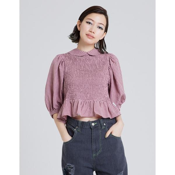 『タイムセール実施中』ZOZO問い合わせ番号:65813202ショップ:sunny branch，サニーブランチブランド:Little sunny bite，リトルサニーバイト商品名:Check short blouseカテゴリ:トップス&...