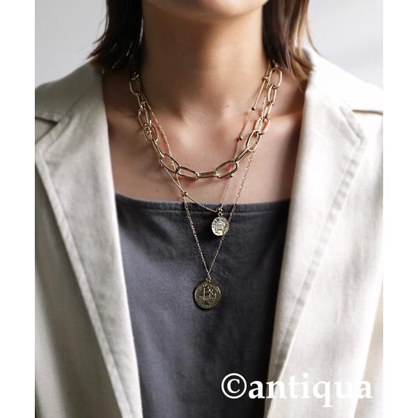 ZOZO問い合わせ番号:65816732ショップ:antiqua，アンティカブランド:antiqua，アンティカ商品名:3連チェーンネックレスカテゴリ:アクセサリー>ネックレスブランド品番:AJ-01617素材:メッキ原産国:CHIN...