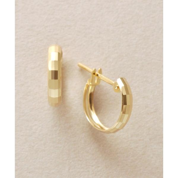 ※このアイテムは返品・交換対象外商品です。ZOZO問い合わせ番号:65816846ショップ:TAKE-UP，テイクアップブランド:TAKE-UP，テイクアップ商品名:K18/K10ミラーカットフープピアス( YG)カテゴリ:アクセサリー&g...
