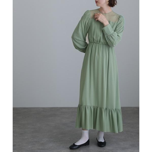 ZOZO問い合わせ番号:65950960ショップ:PourVous，プールヴーブランド:atlo，アトロ，PourVous，プールヴー商品名:ミモレ丈＆袖あり フォーマル メロウネック 大きいサイズ 結婚式 パーティー ドレス オケージョン...