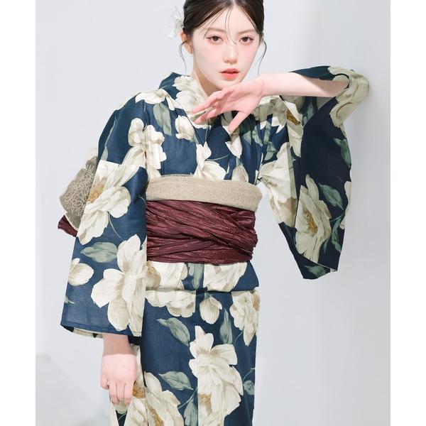 ZOZO問い合わせ番号:65950979ショップ:Dita，ディータブランド:Dita，ディータ商品名:1人で着られる浴衣5点セット 和歌山染工日本染め（ゆかた・しわへこ帯・下駄・着付け本・腰ひも）【K】カテゴリ:水着/着物・浴衣>浴...