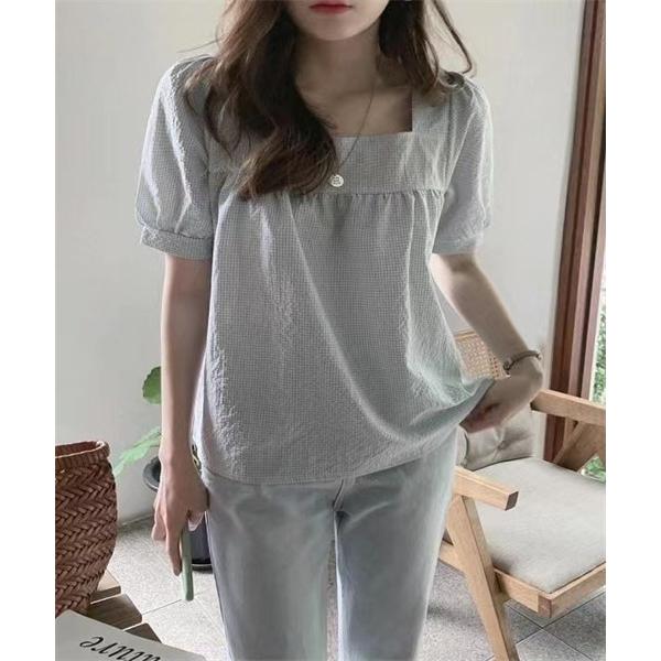 『セール実施中』ZOZO問い合わせ番号:66079794ショップ:gossip！ロサンゼルス，ゴシップロサンゼルスブランド:Dream garden，ドリームガーデン商品名:ギンガムチェックスクエアネックブラウスカテゴリ:トップス>シ...