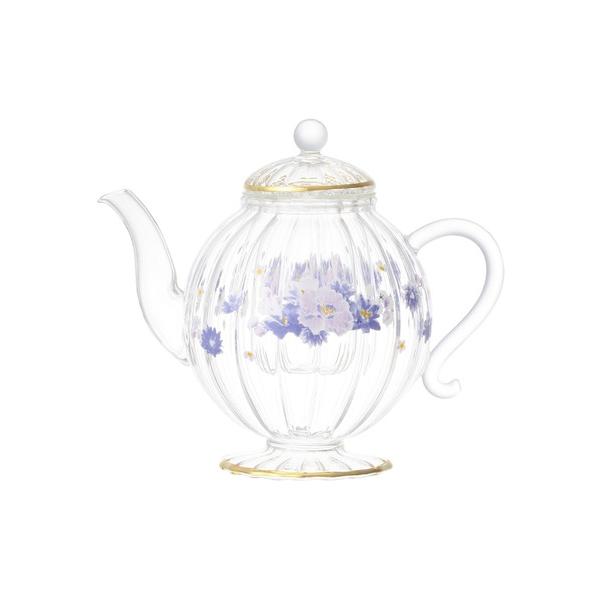 ZOZO問い合わせ番号:66111023ショップ:Francfranc，フランフランブランド:Francfranc，フランフラン商品名:フラワーフリル ガラスティーポット パープルカテゴリ:食器/キッチン>グラス/マグカップ/タンブラ...